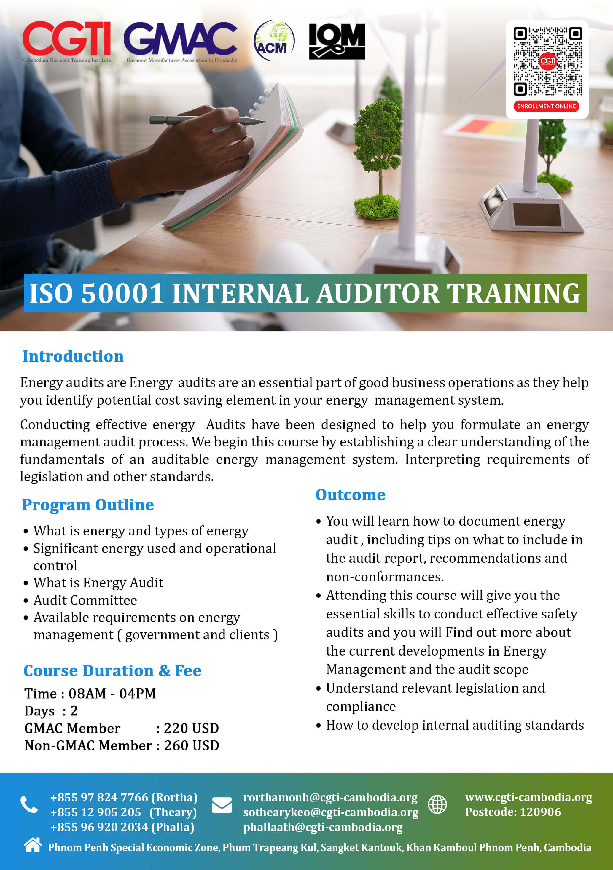 Short Course Enrollment | Cambodian Garment Training Institute